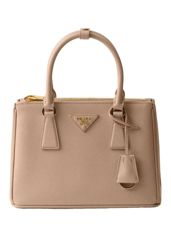 Prada Galleria Small Saffiano Leather Bag - Bean Paste Color