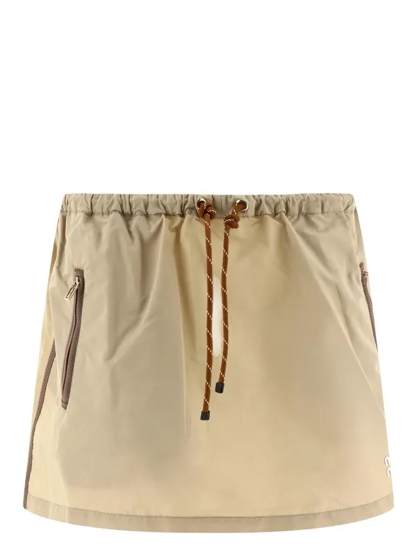 Miu Miu Technical Fabric Mini Skirt - Rope Ash