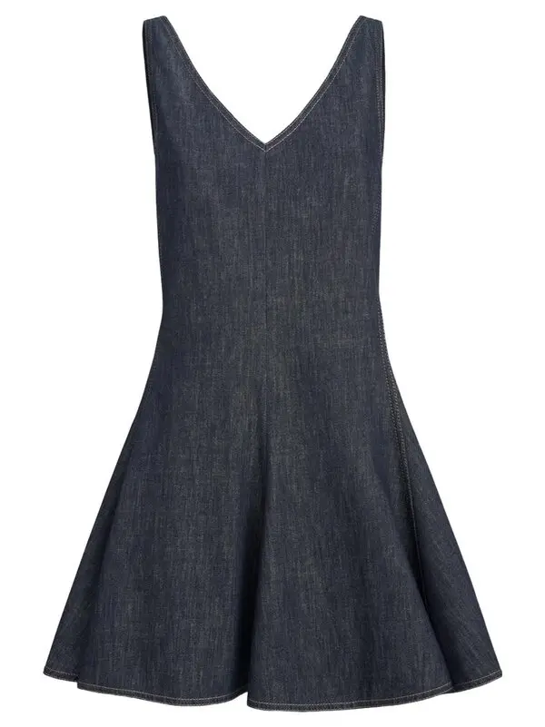 Brunello Cucinelli Cotton Denim-effect Twill Mini Dress - Black