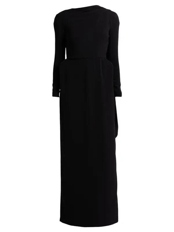 Balenciaga Long Sleeve Gown - Black