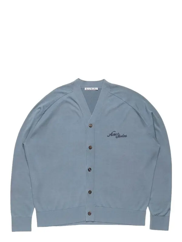 Acne Studios Silk V-neck Cardigan - Blue