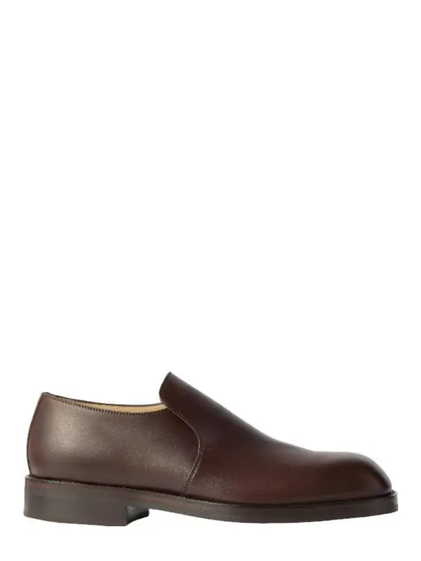 LEMAIRE Formal Loafers In Shiny Leather - Chocolate