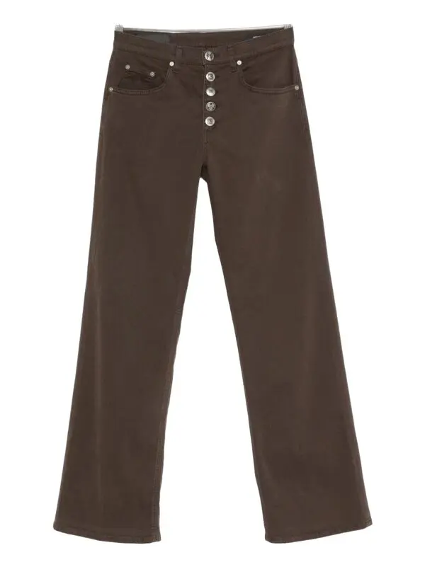 DONDUP Buttoned Jeans - Brown