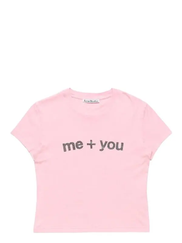 Acne Studios Fitted Graphic T-shirt - Pink