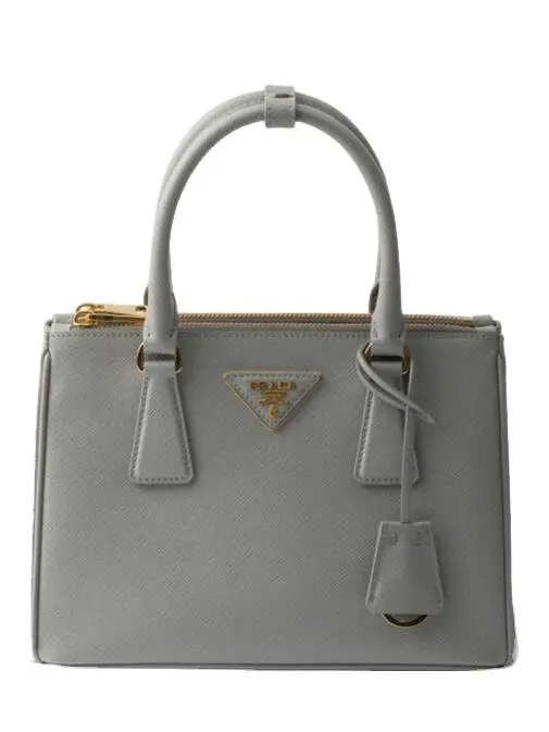 Prada Galleria Small Saffiano Leather Bag - Cloud Ash