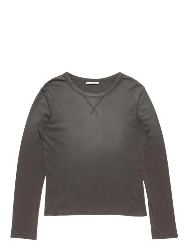 Acne Studios Sprayed Logo T-shirt - Faded Black