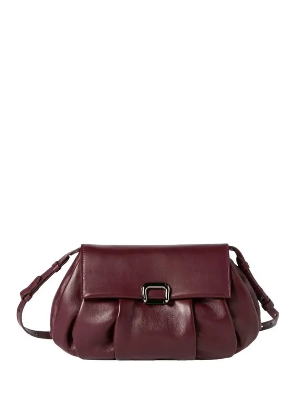 Brunello Cucinelli Nappa Leather Boule Bag - Red
