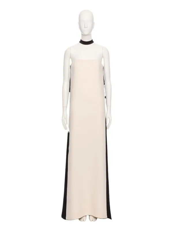 Valentino Garavani Sleeveless Color-blocked Maxi Dress - White