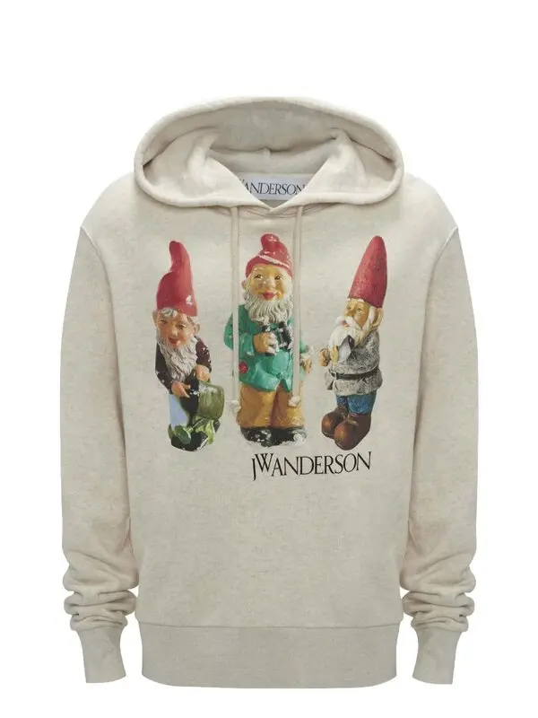 J.W.ANDERSON Jw Anderson Gnome Trio Drawstring Hoodie - Nude