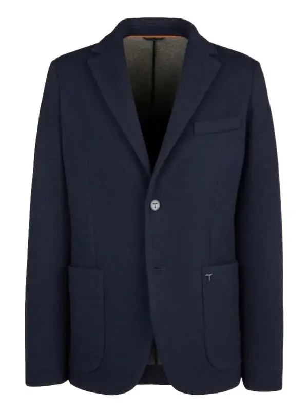 TOD'S Blazer In Cashmere Blend Jersey - Black