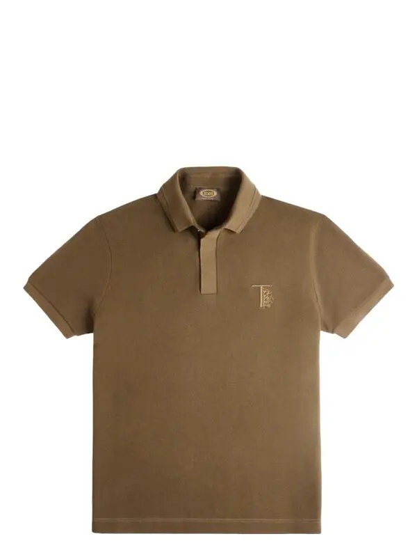 TOD'S Short-sleeve Polo Shirt - Brown