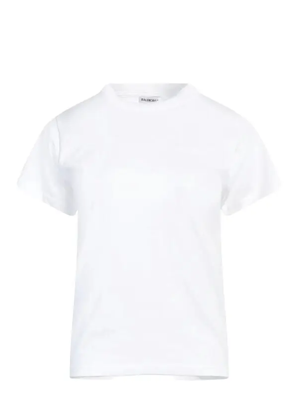 Balenciaga Appliqué Logo Crewneck T-shirt - White