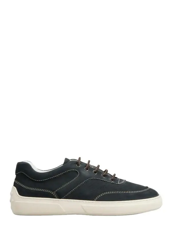 TOD'S Round Toe Lace-up Sneakers - Black
