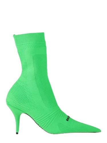 Balenciaga Pointed Toe Stiletto Heel Ankle Boots - Green
