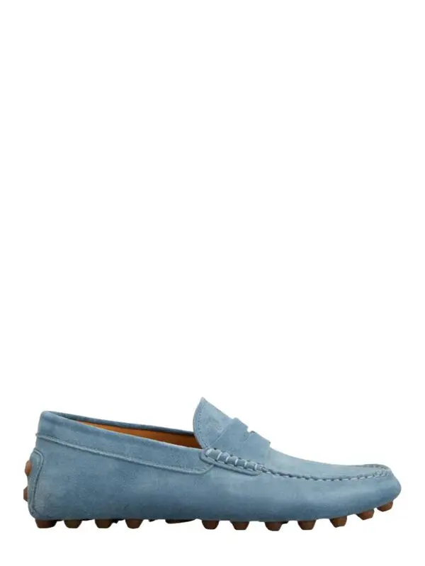 TOD'S Gommino Bubble Penny-strap Loafers - Light Blue
