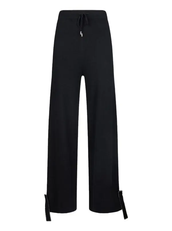 Liu Jo Beaded Knit Trousers - Black