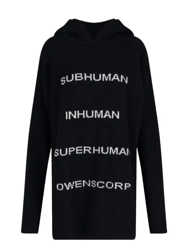 Rick Owens Hooded Sweater - Black