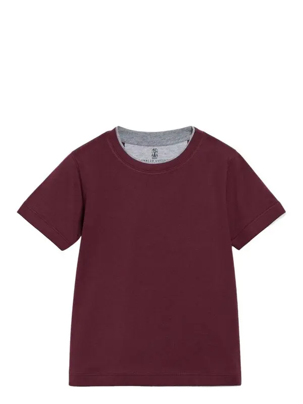 Brunello Cucinelli Cotton Jersey T-shirt - Deep Fuchsia