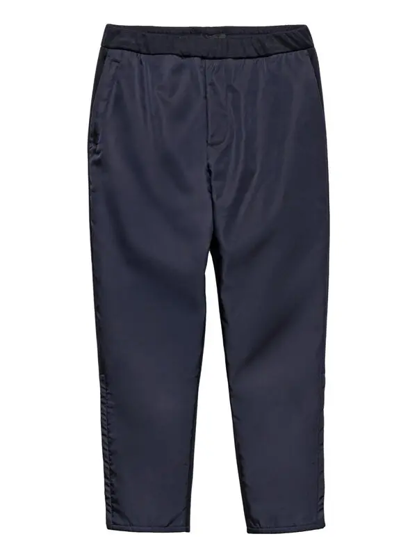 Prada Technical Cotton And Re-nylon Pants With Zip Cuffs - Blue
