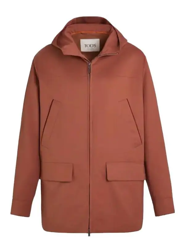 TOD'S Long-sleeved Casual Jacket - Brown