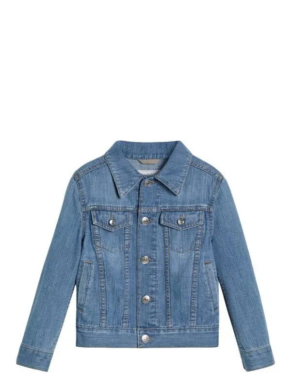 Brunello Cucinelli Lightweight Old Denim Four-pocket Jacket - Medium Denim Color