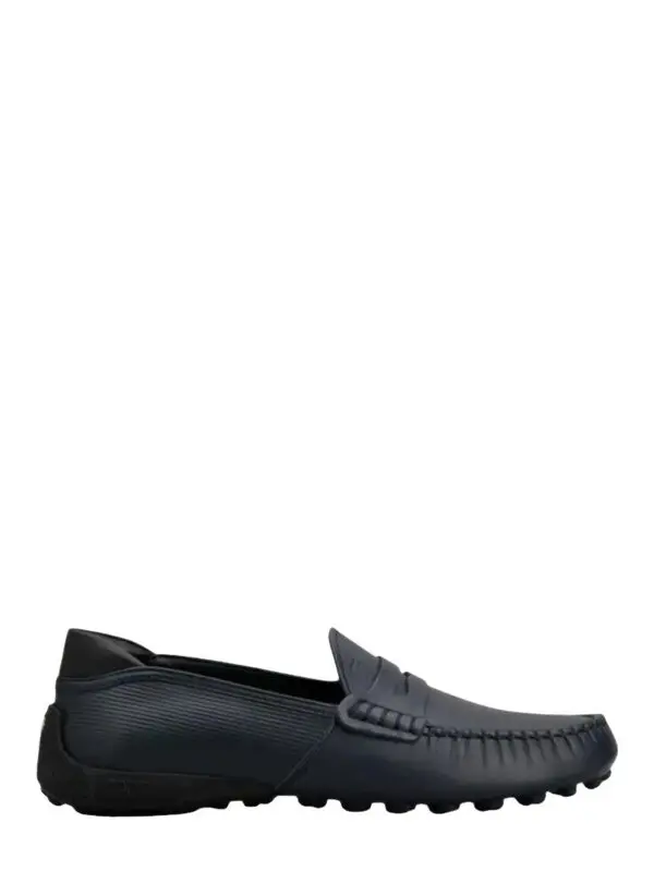 TOD'S Round Toe Loafers - Black