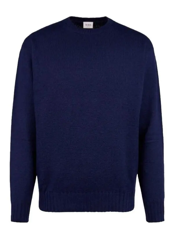 TOD'S Crew Neck Knitted Sweater - Black