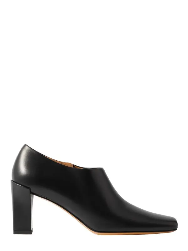 TOD'S Square-toe 85mm Leather Boots - Black