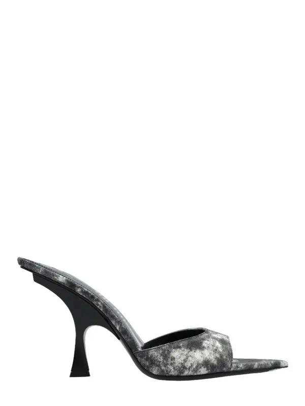 Attico The Ester Pointed Toe Mules - Black