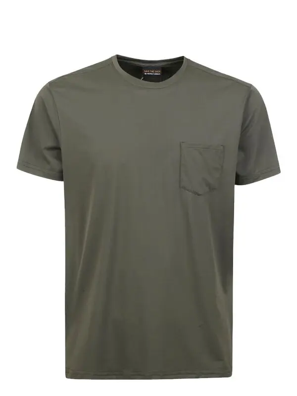 SAVE THE DUCK Chest Pocket T-shirt - Black