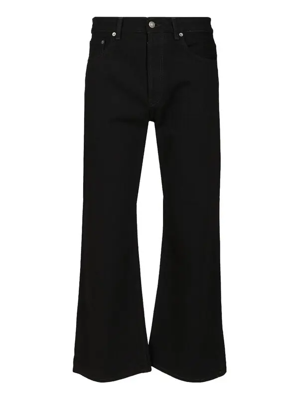 Acne Studios Wash Logo Patch Jeans - Black