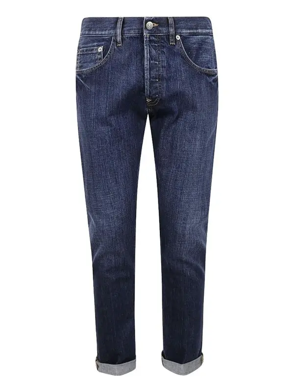 DONDUP Slim-fit Cuffed Jeans - Blue
