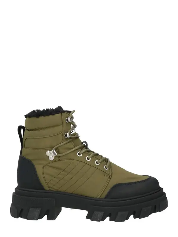 GANNI Color-block Platform Ankle Boots - Black