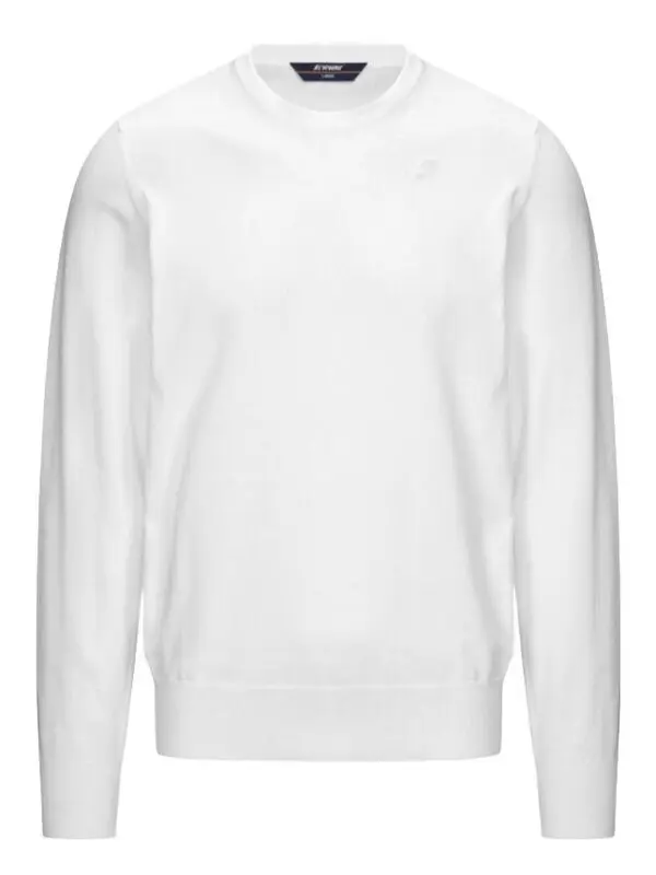 K-WAY Long-sleeved Crewneck Jumper - White
