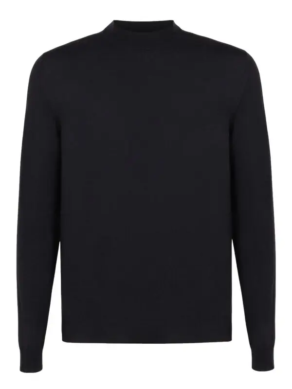 ZANONE Mock Neck Knitwear - Black