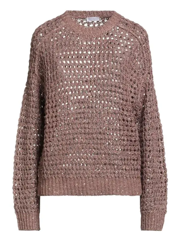 Brunello Cucinelli Medium-weight Knit Sequined Crewneck Sweater - No