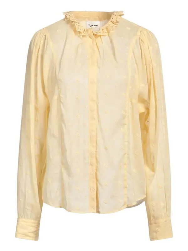 Isabel Marant Étoile Embroidered Long-sleeved Shirt - Nude