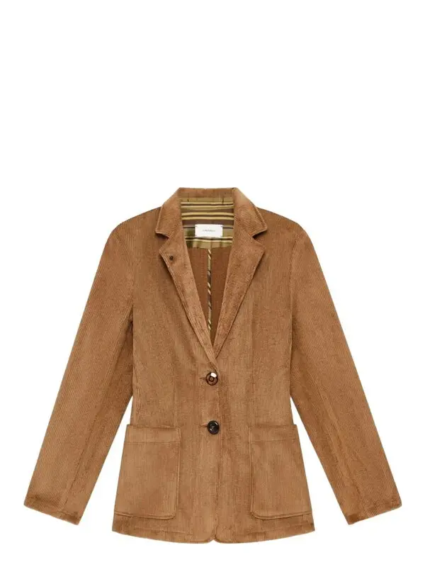 Malìparmi Corduroy Velvet Blazer - Camel
