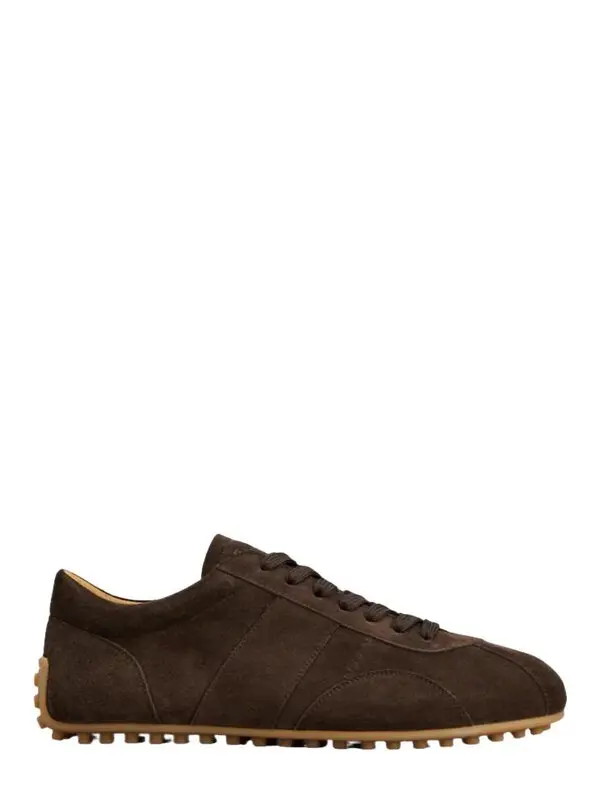 TOD'S Lace-up Suede Sneakers - Brown