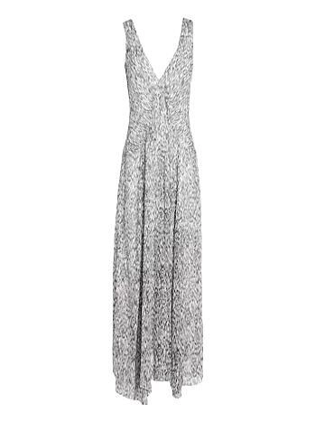 Isabel Marant Étoile Flared V-neck Sleeveless Crepe Dress - Gray