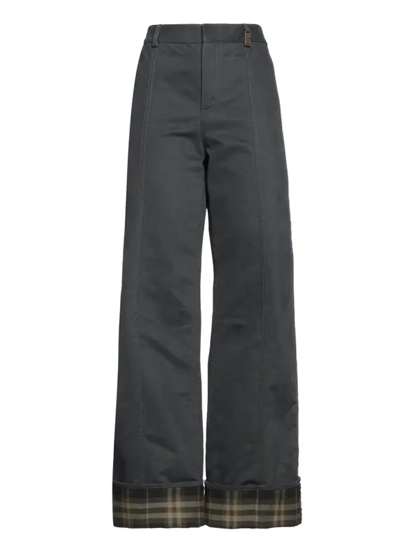 Burberry High-waisted Straight-leg Cargo Pants - Black