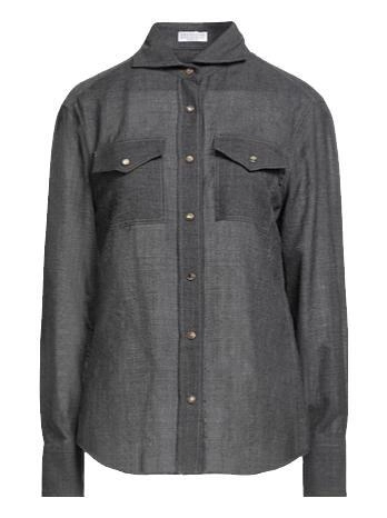 Brunello Cucinelli Cool Wool Shirt - Black