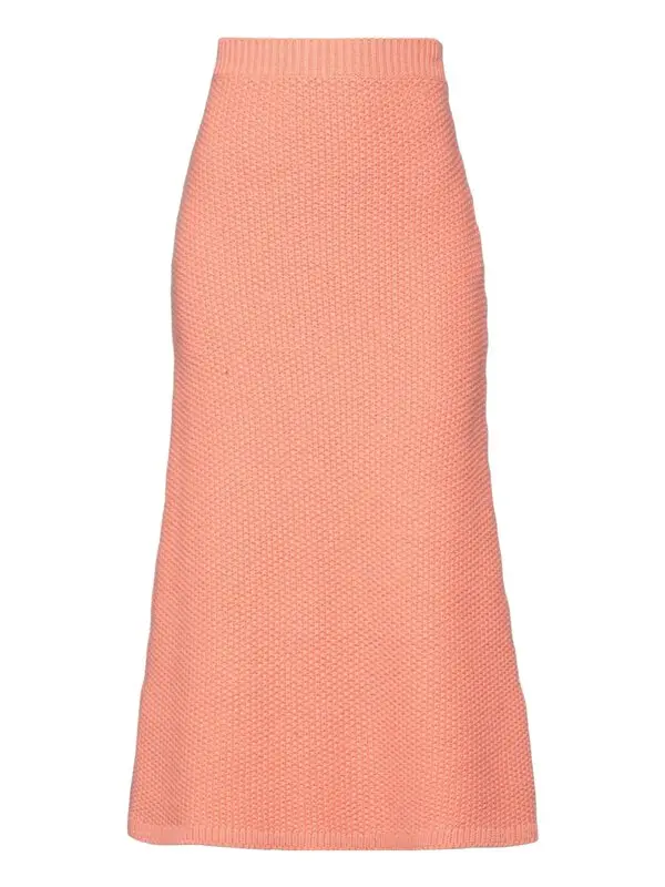 Chloé Cashmere Midi Skirt - Pink