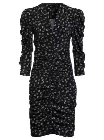 Isabel Marant Étoile Polka Dot Body-hugging Dress - Black