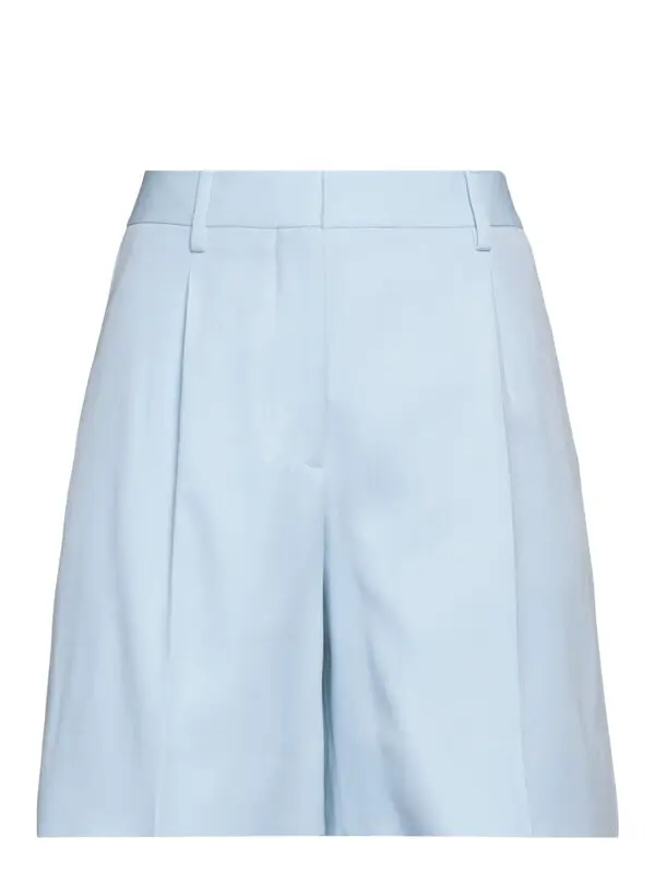 Burberry High Waist Tailored Shorts - Blue