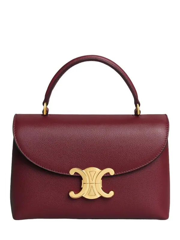 Celine Teen Nino Bag In Smooth Satinated Calfskin - Red
