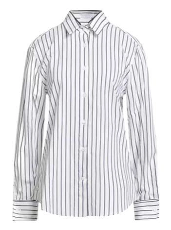 Brunello Cucinelli Striped Classic Collar Shirt - Gray