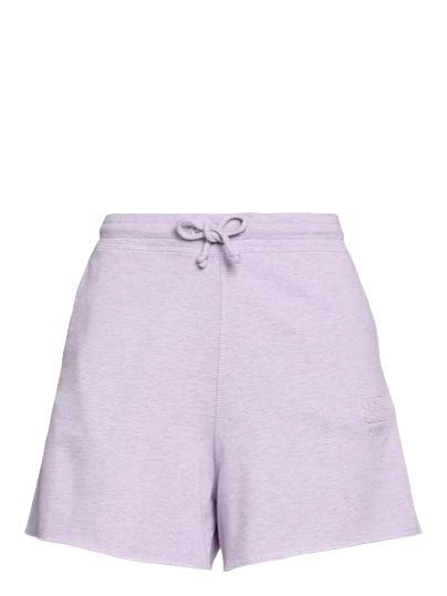 GANNI Terry Cloth Drawstring Shorts - Purple