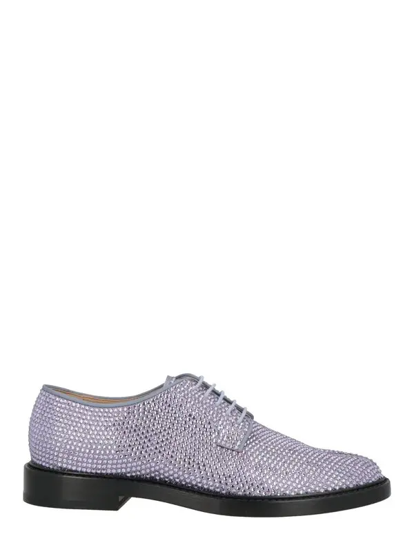 MAISON MARGIELA Embellished Round Toe Derby Shoes - Gray