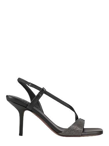 Brunello Cucinelli Leather High-heeled Sandals - Black